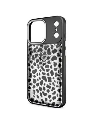 VELANTE Leopard-print Leather Iphone 17 Pro Max Case