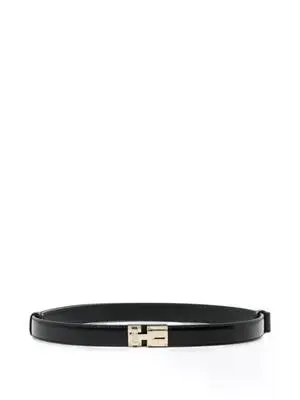 TOM FORD Spazzolato Leather T Latch Belt - Black