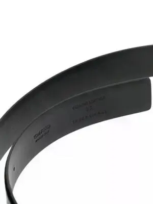 TOM FORD Printed Croc Slim T Belt