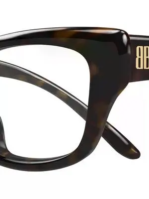 Balenciaga Bb Tortoiseshell-effect Glasses