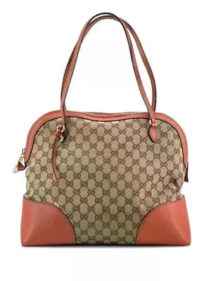 Gucci 2016-2026 Medium Gg Canvas Bree Dome Tote Bag - Neutrals