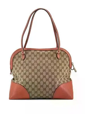 Gucci 2016-2026 Medium Gg Canvas Bree Dome Tote Bag