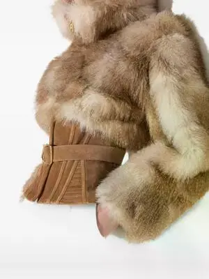 Elisabetta Franchi Belted Faux-fur Jacket