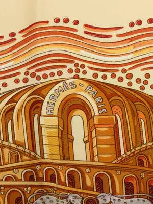 Hermès 2000-2026 Les Rivieres De Babel Silk Scarf 90 Scarves - Neutrals
