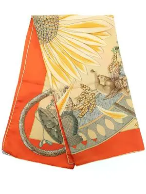 Hermès 2000-2026 Amours Silk Scarf Scarves - Orange