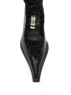 MIISTA Melinda Lace-up Pointed-toe Boots
