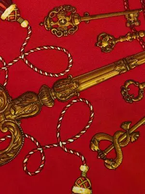 Hermès 2017-2021 Les Cles Silk Handkerchief