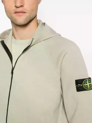 Stone Island Logo-patch Zip-up Hoodie