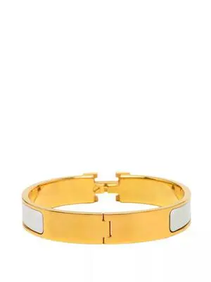 Hermès 2000-2020 Narrow Enamel Clic H Bracelet Pm Costume Bracelet