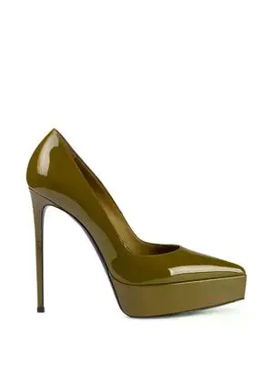 LE SILLA Uma Platform Pumps - Green
