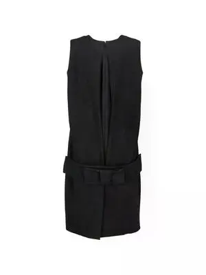 Prada Bow-detail Sleeveless Midi Dress