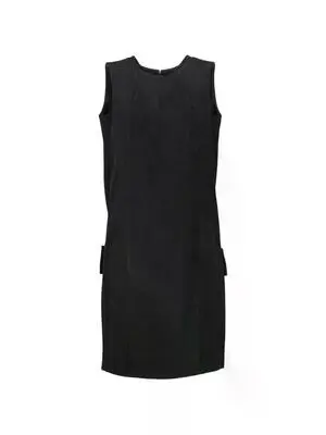 Prada Bow-detail Sleeveless Midi Dress - Black