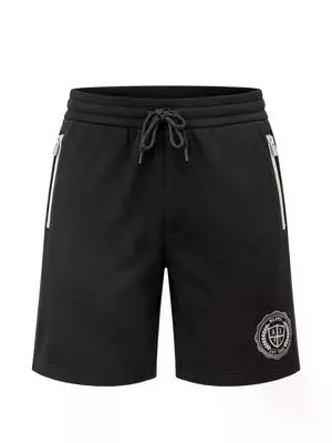 Armani Exchange Logo-patch Drawstring Shorts - Black