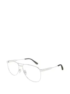 Balenciaga Pilot-frame Glasses - Silver