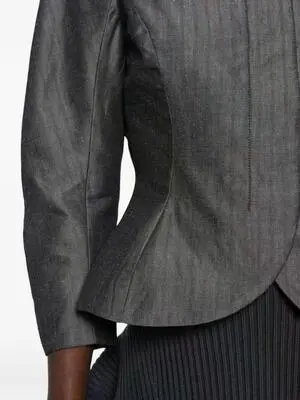Jacquemus Pinstripe-pattern Peplum Jacket