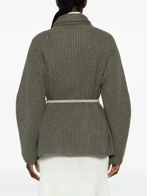 Brunello Cucinelli Double-breasted Ribbed-knit Cardigan