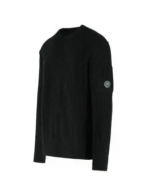 C.P. COMPANY Lens-detail Ribbed-knit Sweater