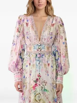 Camilla Palatial Pastels Crystal-embellished Maxi Dress