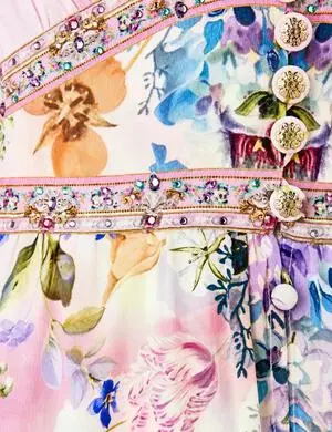 Camilla Palatial Pastels Crystal-embellished Maxi Dress