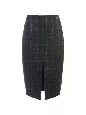 Elisabetta Franchi Tweed Skirt - Black