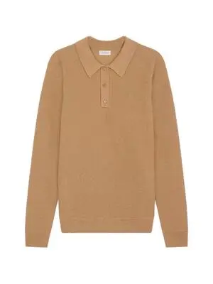 FURSAC Waffle-knit Wool Polo Shirt - Neutrals