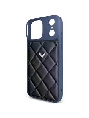 VELANTE Quilted Leather Iphone 17 Pro Phone Case
