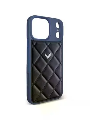 VELANTE Quilted Leather Iphone 17 Pro Phone Case