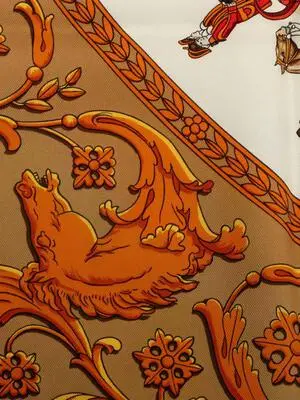 Hermès 20th Century La Promenade De Longchamps Silk Scarf 90 Scarves - Multicolour