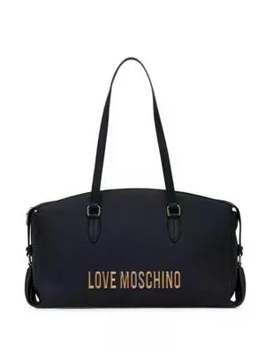 Moschino Logo-plaque Tote Bag - Black