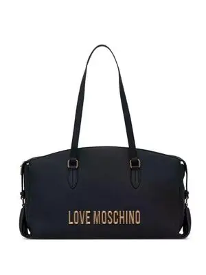 Moschino Logo-plaque Tote Bag - Black