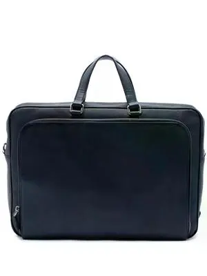 Prada 2013-2026 Saffiano Business Bag - Blue