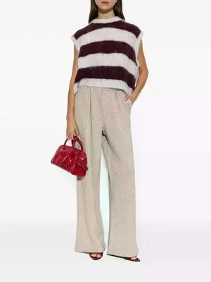 American Vintage Niby Striped Knit Vest - Neutrals