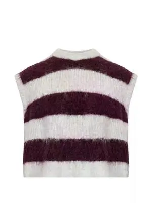 American Vintage Niby Striped Knit Vest - Neutrals