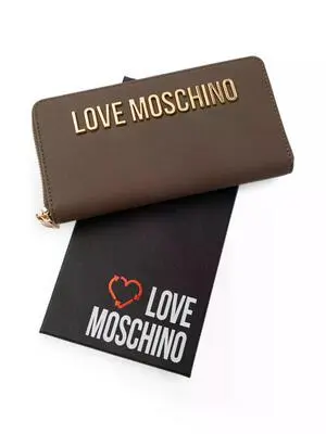 Moschino Logo-plaque Zip-around Wallet