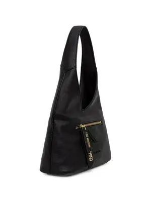 Moschino Logo-plaque Pebbled Tote Bag