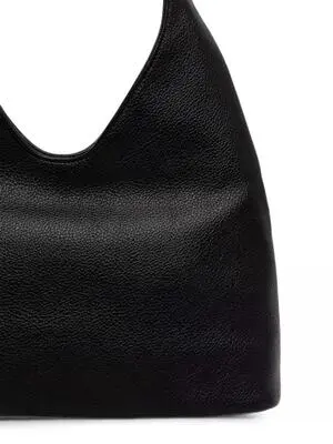 Moschino Logo-plaque Pebbled Tote Bag