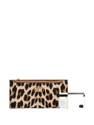 Lola Casademunt Leopard-print Logo-plaque Wallet