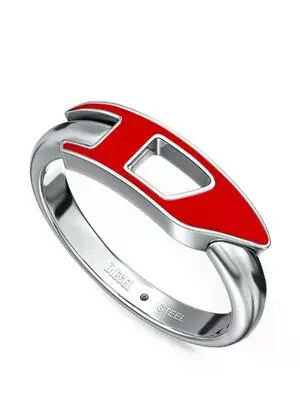 DIESEL® Oval D Logo-plaque Ring
