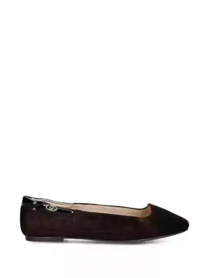Liu Jo Logo-plaque Almond-toe Ballet Flats