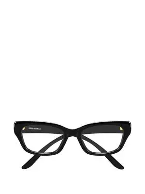 Balenciaga Bb Logo Cat-eye Glasses - Black