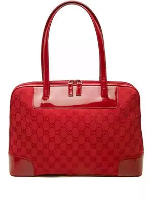 Gucci 2000-2015 Gg Canvas Shoulder Bag - Red