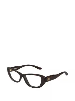 Balenciaga Tortoiseshell-effect Cat-eye Glasses