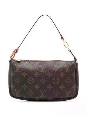 LOUIS VUITTON 2000 Monogram Pochette Accessoires Shoulder Bag - Brown