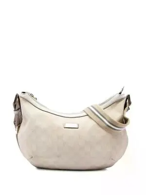 Gucci 2016-2026 Gg Canvas Web Crossbody Bag - White