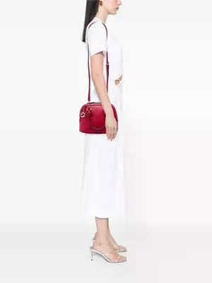 Gucci 2016-2026 Mini Calfskin Gg Charm Dome Satchel - Red