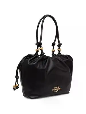 Moschino Bead-embellished Drawstring Tote Bag
