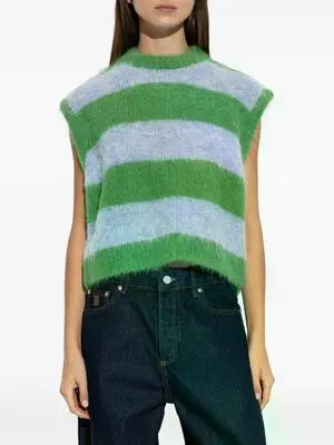 American Vintage Niby Striped-knit Vest