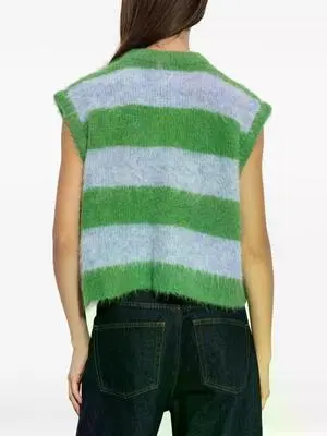 American Vintage Niby Striped-knit Vest
