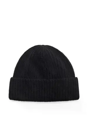 Canada Goose Logo-patch Ribbed-knit Beanie Hat