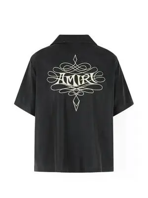 Amiri Lasso Embroidered Silk Shirt
